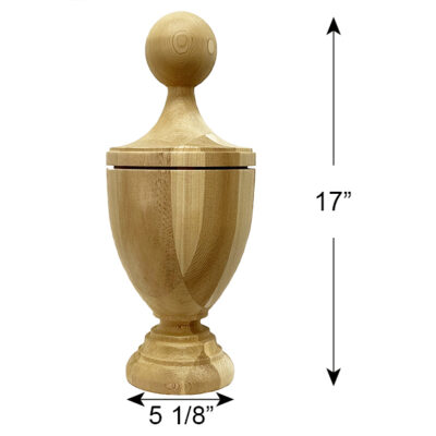 6-Inch Wood Finials | Post Finials | Mr. Spindle
