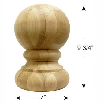 6-Inch Wood Finials | Post Finials | Mr. Spindle