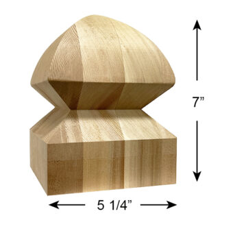 6-Inch Wood Finials | Post Finials | Mr. Spindle