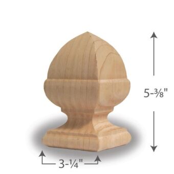 4" Finials & Ball Tops | 4-Inch Finials | Mr. Spindle