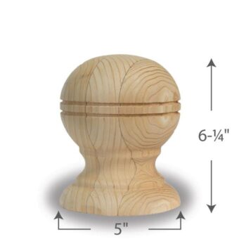 6” & Larger Finials and Ball Tops | Post Finials | Mr. Spindle