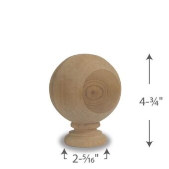 4" Finials & Ball Tops | 4-Inch Finials | Mr. Spindle