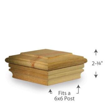 Newport Flat Top Post Cap — 6x6 - Mr. Spindle, Inc.