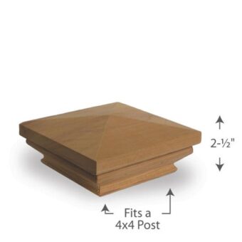 Southern Belle Pyramid Post Cap — 4x4 - Mr. Spindle, Inc.