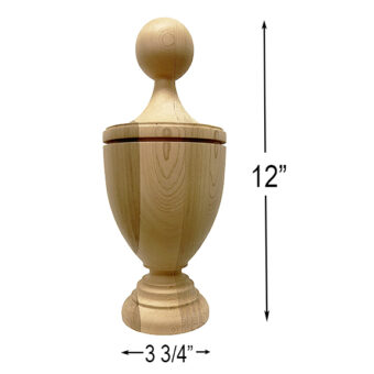6-Inch Wood Finials | Post Finials | Mr. Spindle